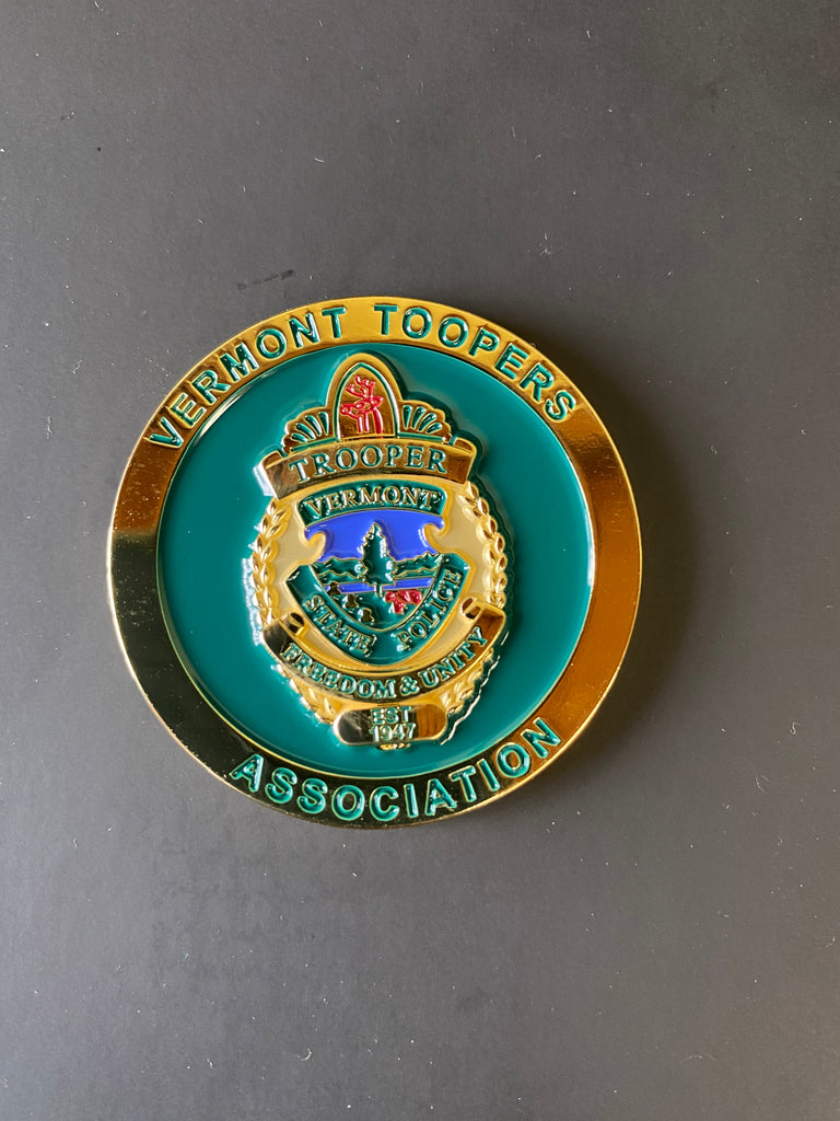 Vermont Troopers Challenge Coin - MISPRINT – Vermont Trooper Store