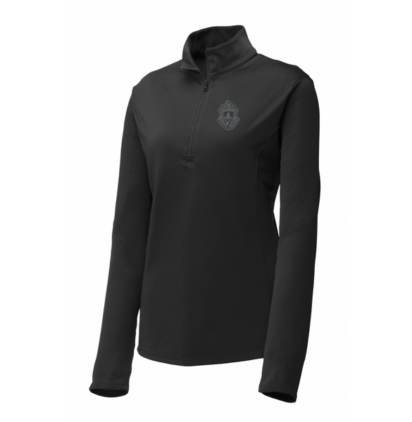 Ladies Vermont State Police 1/4 Zip Pullover - Black – Vermont Trooper ...