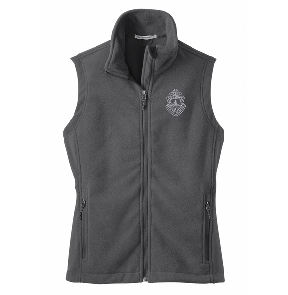 Ladies Vermont State Police Fleece Vest - Iron Gray – Vermont Trooper Store