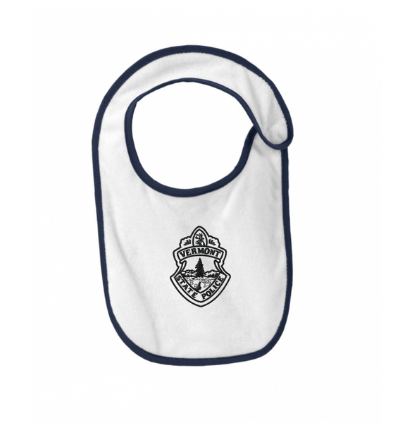 Vermont State Police Baby Bib - Navy – Vermont Trooper Store